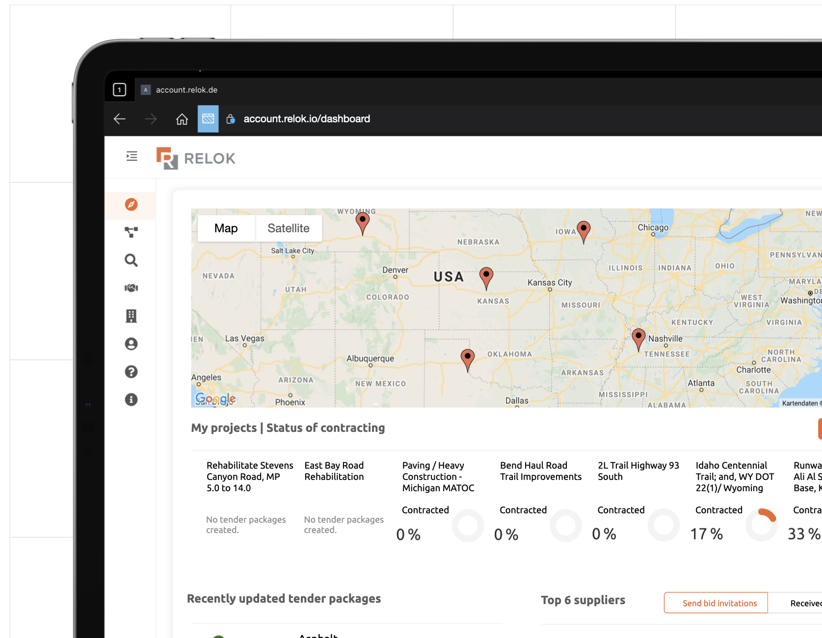 Relok | Software | Procurement | Ressource management | Construction EN